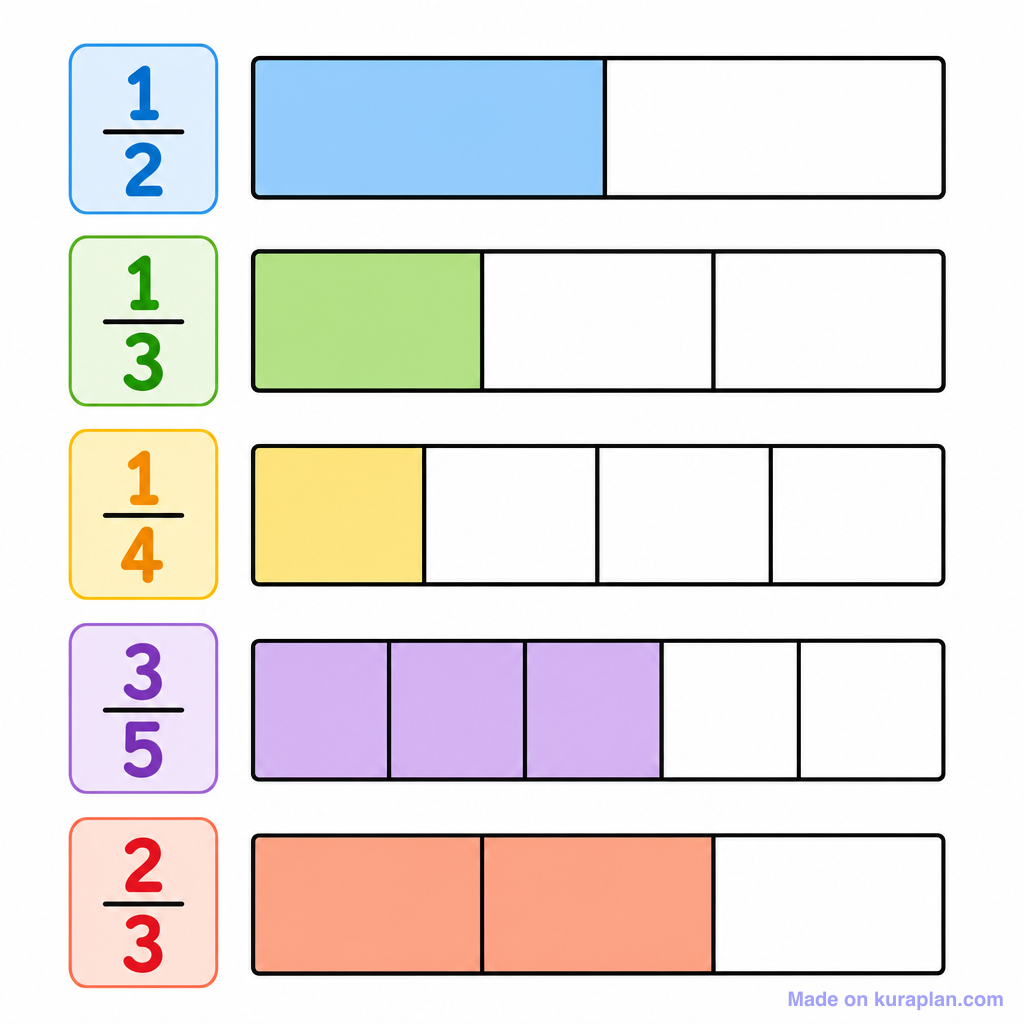Barmodel Fraction Shaded Set — Free Printable Diagram for Teachers ...