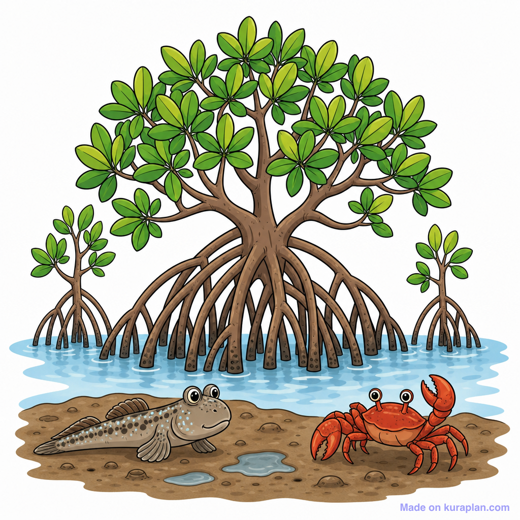 Biome Mangrove — Free Printable Clipart for Teachers | Kuraplan