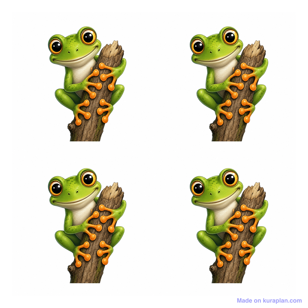 Collection — 4 frogs — Free Printable Diagram for Teachers | Kuraplan