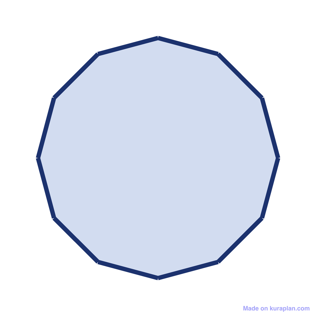 Regular Dodecagon (12 sides) — Free Printable Diagram for Teachers ...