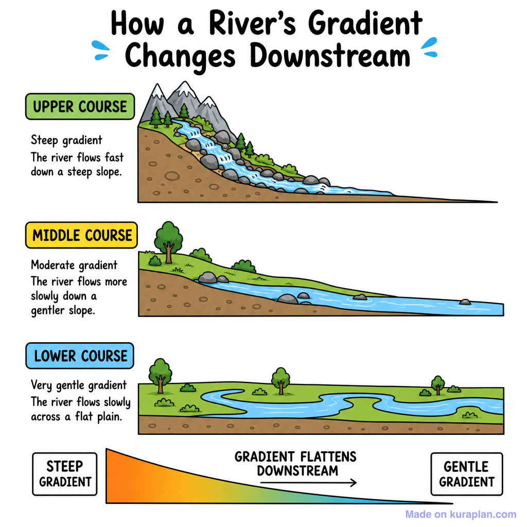 River Long Profile — Free Printable Diagram for Teachers | Kuraplan