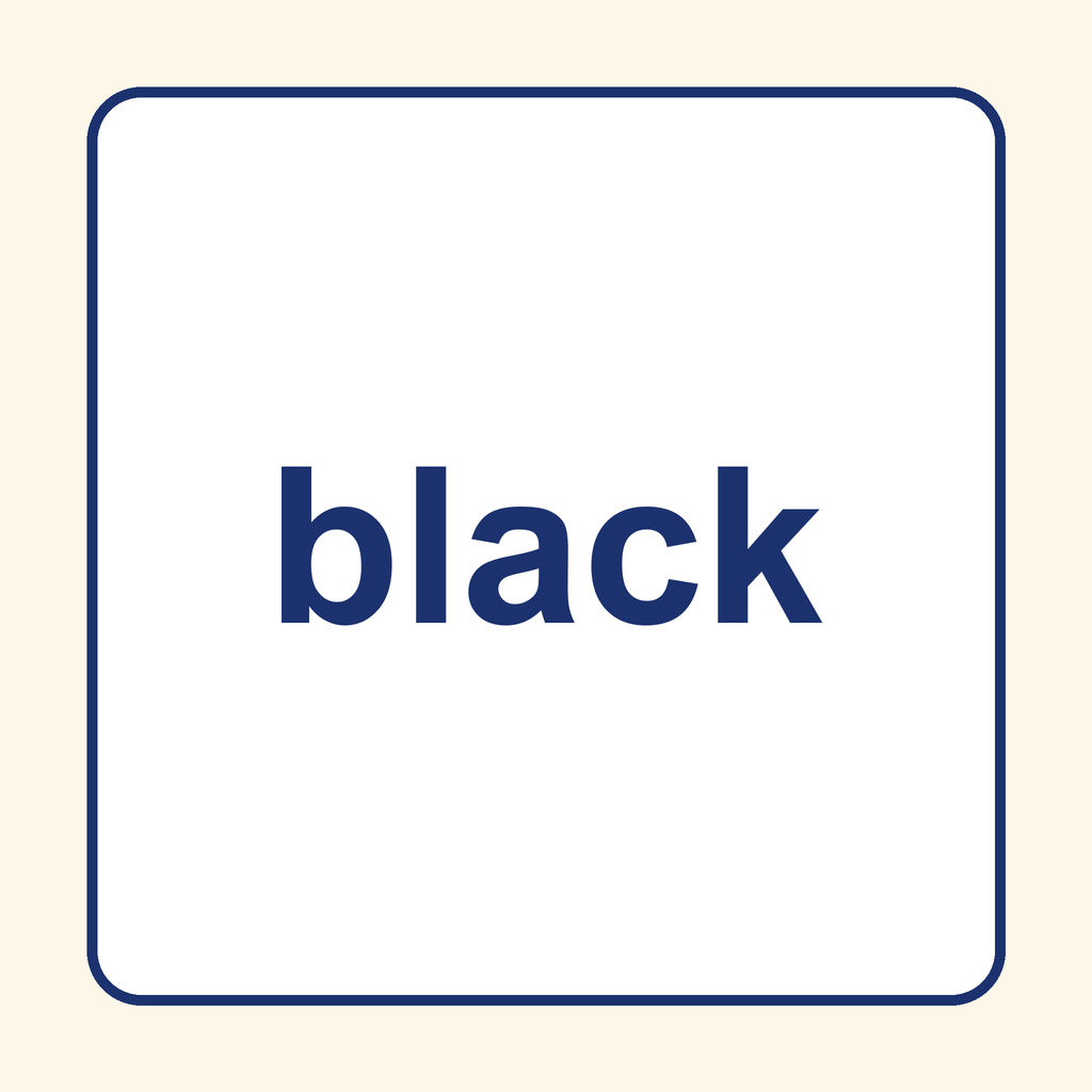 Sight Word — black — Free Printable Diagram for Teachers | Kuraplan