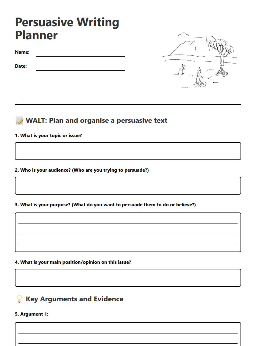 Persuasive Writing Assessment Worksheets 99worksheets